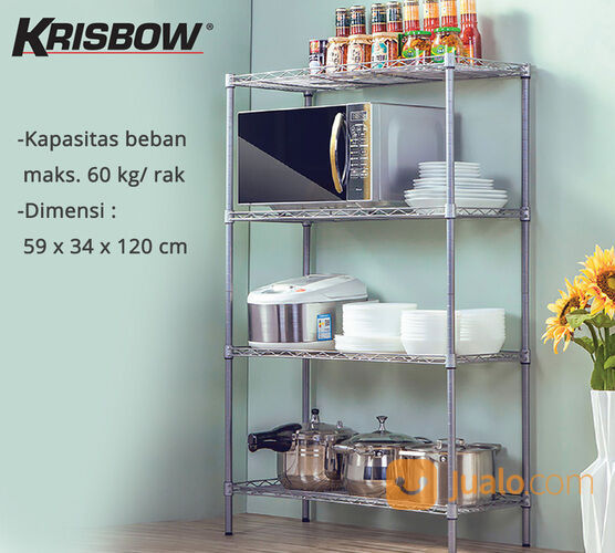 Krisbow Rak Besi Serbaguna 4 Tingkat di Kota Surakarta, Jawa Tengah ...
