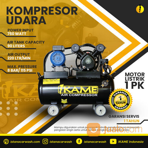 KOMPRESOR UDARA 1 PK MOTOR LISTRIK IKAME di Kota Tegal, Jawa Tengah ...