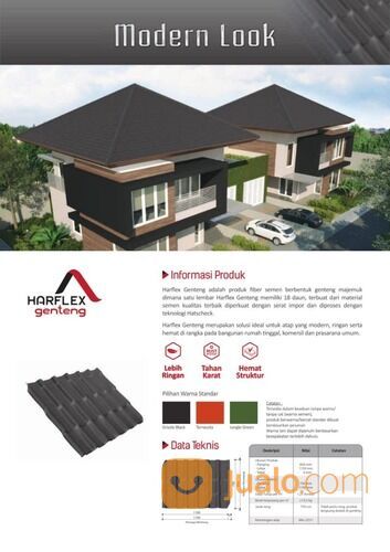 Atap Fibercement Harflex Genteng Hilux di Kota Jakarta Selatan, DKI ...