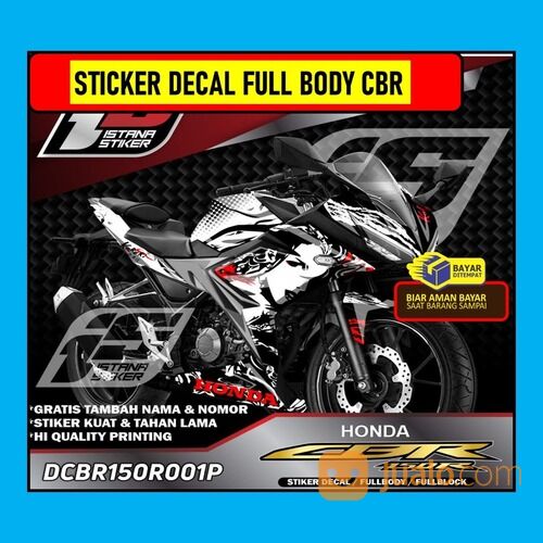 Sticker Decal Cbr Full Body di Kota Tegal, Jawa Tengah | Jualo.com