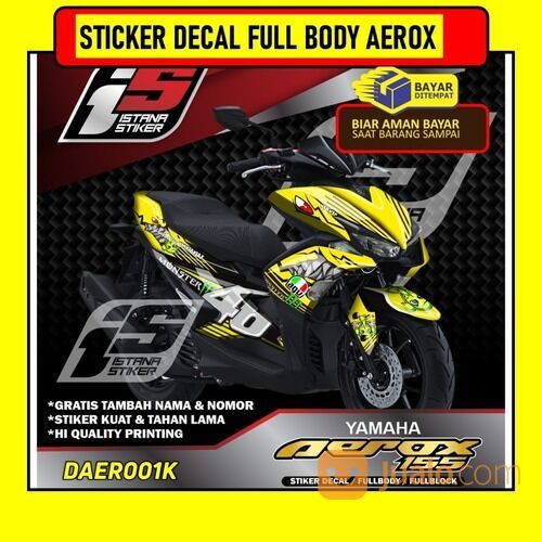 Sticker Decal Aerox Full Body di Kota Tegal, Jawa Tengah | Jualo.com