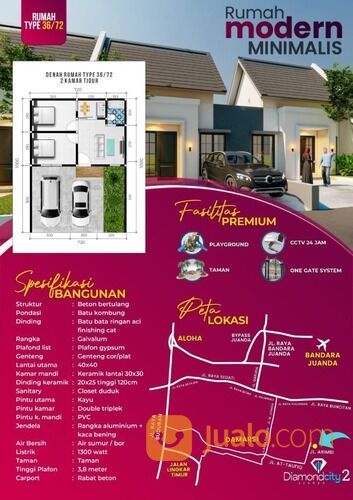 Perumahan Cantik Dan Modern Area Buduran Sidoarjo.. di Kab. Sidoarjo ...