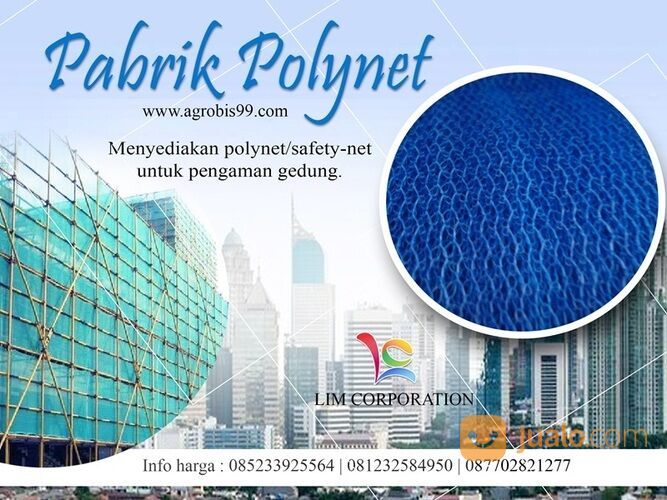 Stock Ready, Jaring Kontruksi Polynet Warna Biru, Harga Pabrik di Kab ...