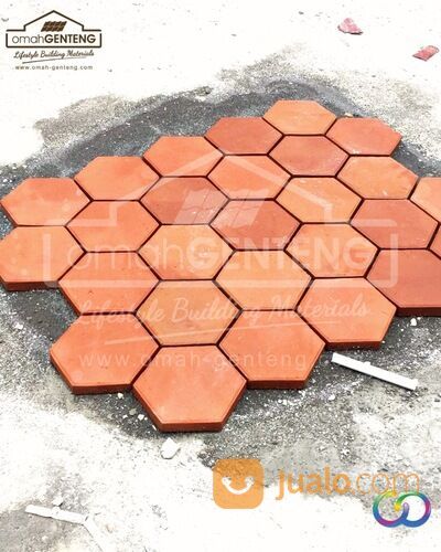 Tegel Terakota Hexagonal - Ubin Terakota Heksagonal - Lantai Terakota ...