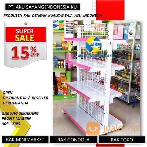 perlengkapan toko, rak toko kelontong | rak minimarket tanpa baut di ...