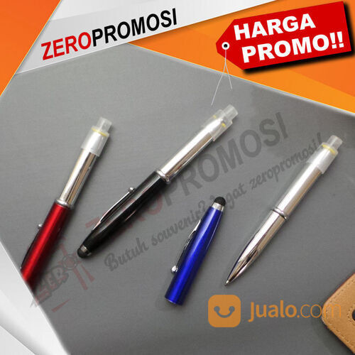 Souvenir multifungsi Pen Senter Besi Custom Cetak Logo di Kota ...