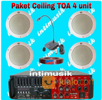 paket speaker ceiling toa zs 646r + mic meja shure ( 2 unit ) di Kota ...