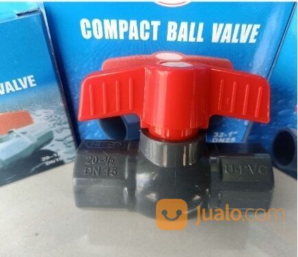 pvc ball valve compact 1/2 inch SH taiwan sch80,stop kran upvc pipa di ...