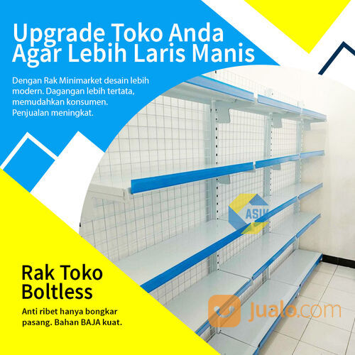ukuran rak minimarket | rak toko | rak gondola swalayan di Kota ...