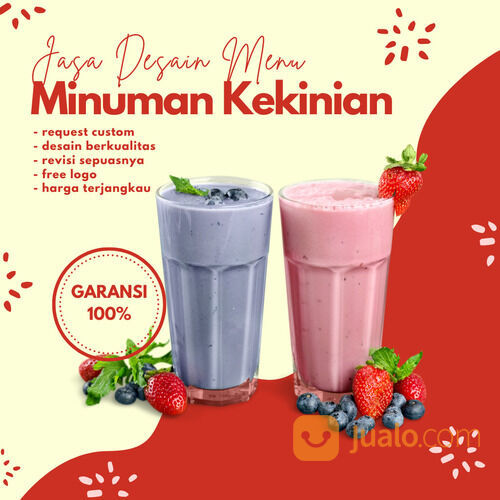 JASA DESAIN MENU MINUMAN KEKINIAN di Kab. Banjarnegara, Jawa Tengah ...