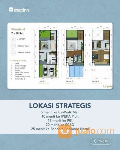 Brezza Townhouse Pantai Mutiara Jakarta Utara | Hunian Modern Tropical Developed by Intiland di ...
