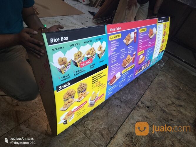 Signage Neon Box Menu Akrilik LED di Kab. Bogor, Jawa Barat | Jualo.com