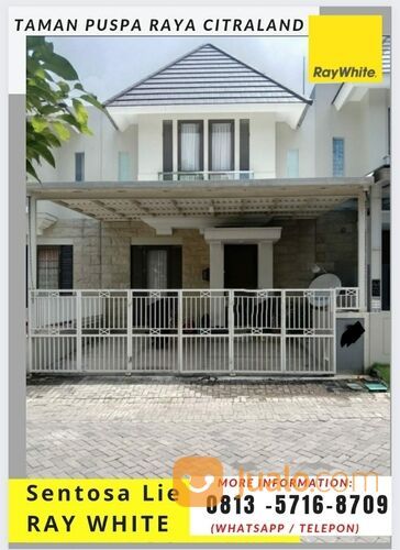 2 Man Rumah Taman Puspa Raya Citraland Surabaya + Full Canopy + PAGAR ...