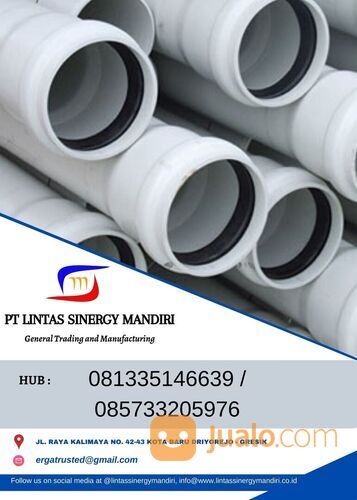 PIPA PVC SNI PUTIH 6MTR/BTG READY BERBAGAI MACAM UKURAN di Kota ...