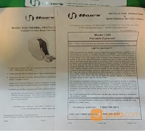 portable emergency eyewash station haws 7500 original,alat cuci mata di ...