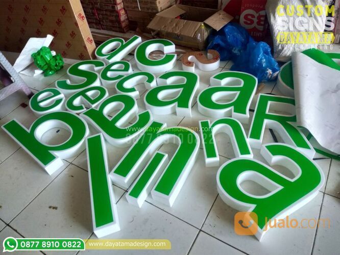 Huruf Timbul Akrilik Custom Lampu LED di Kota Bandung, Jawa Barat ...