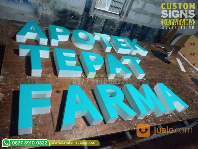 Huruf Timbul Akrilik Custom Lampu LED di Kota Bandung, Jawa Barat ...
