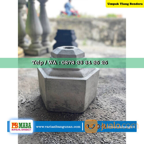 Umpak Tiang Bendera Beton Modern Minimalis di Kota Magelang, Jawa ...