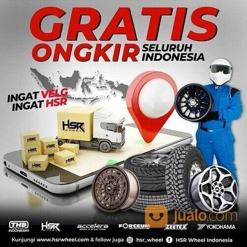 velg mobil karimun, datsunGO, corolla, sigra ring 16 HSR SIRIUS L1535 ...