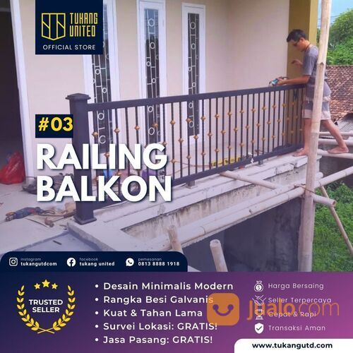 RAILING BALKON BESI MINIMALIS di Kab. Badung, Bali | Jualo.com