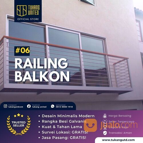 RAILING BALKON BESI MINIMALIS di Kab. Badung, Bali | Jualo.com