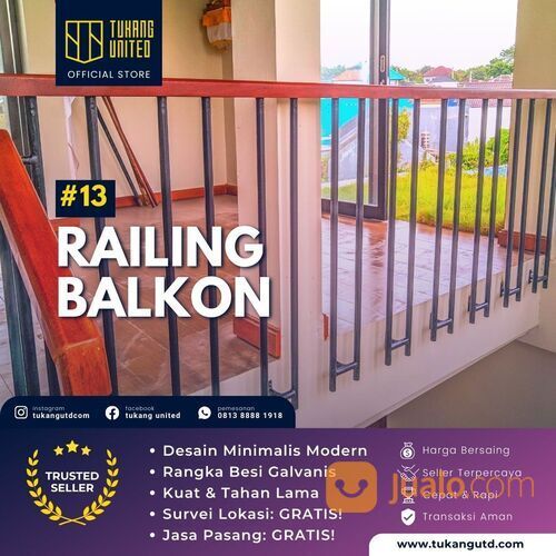 RAILING KOMBINASI KAYU BENGKIRAI di Kab. Badung, Bali | Jualo.com