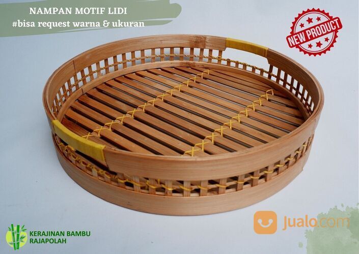 NAMPAN BAMBU TEMPAT PENYAJIAN MAKANAN TRADISIONAL MODEL LIDI di Kab ...