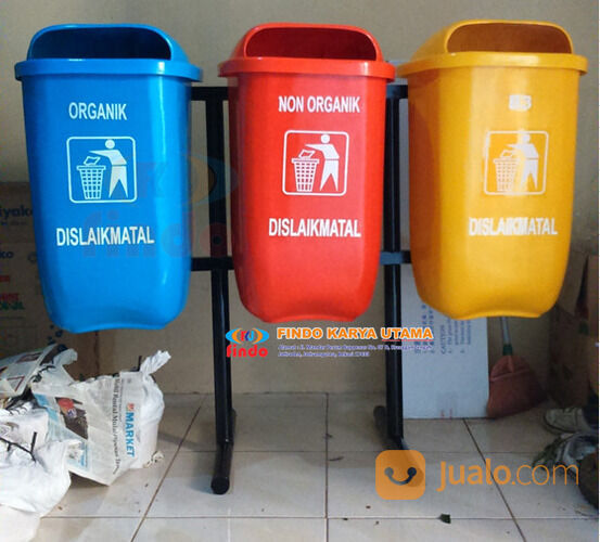 Produk Tempat Sampah Oval Tiga Warna 05 / Tempat Sampah Tiga Warna di ...