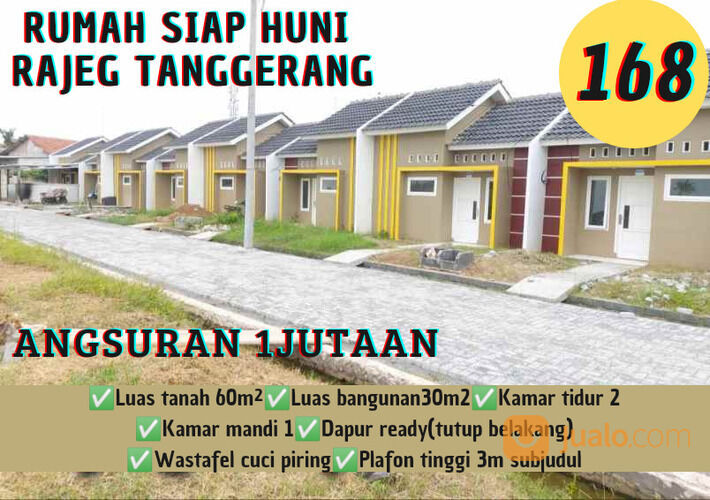 Rumah subsidi Rajeg Tangerang DP ringan angsuran 1 jt-an di Kota ...