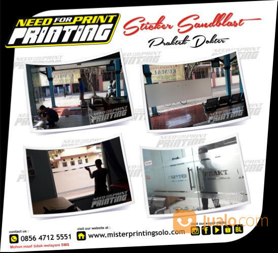 specialist jasa pemasangan sticker kaca film buram blur sanblasting ...