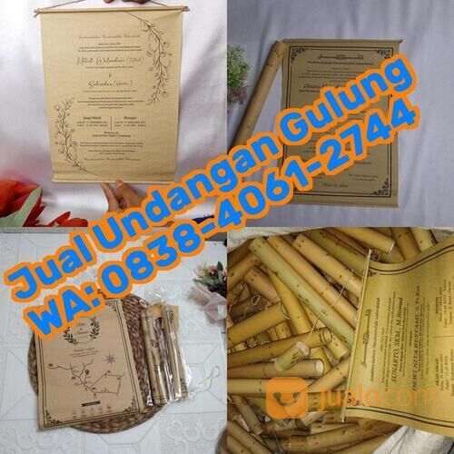 ౦8ᣮ8~Կ౦6l~27ԿԿ (WA) Undangan Pernikahan Gulung Undangan Dari Bambu di ...