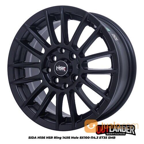 Velg Hsr Wheel Ring 14 Type Sida Black R14 Pelek Fiesta Panda Brio di ...
