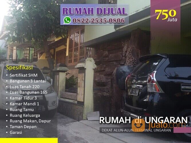Rumah Semarang Hijau 3 Lantai di Ungaran Barat di Kota Semarang, Jawa ...
