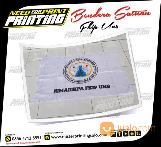 pusat percetakan bendera giant flag acara event kampus universitas Solo ...