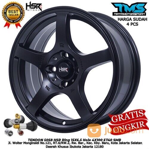 Velg Sigra Agya Brio Calya Sirion Ring 15 HSR TENDON Pcd 4x100 Hitam di ...