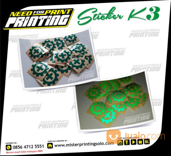 Cutting Sticker Proyek Kontraktor K3 Keselamatan Kerja Bendera Neonbox ...