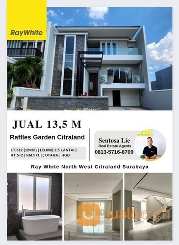 NEW Rumah Raffles Garden Citraland Surabaya Barat- Premium Luxurious ...