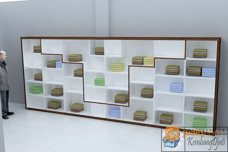 Rak Terbuka Untuk Display Pakaian Lipat + Furniture Semarang di Kota ...