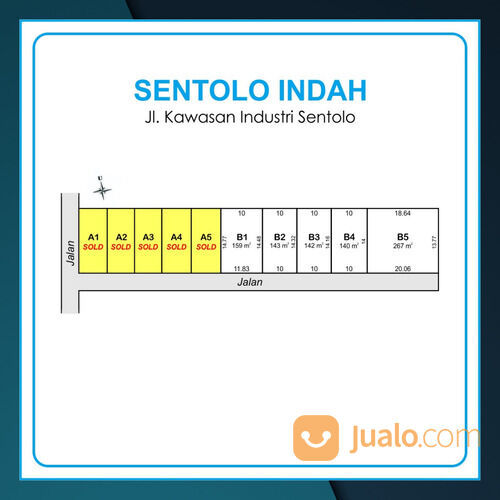 Tanah Kavling di Sentolo Legalitas SHM Pekarangan [Sentolo Indah] di ...