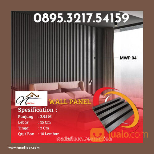 Wallpanel WPC Hiasan Dinding Backdrop Motif Kayu Tebal 20 mm di Kota ...