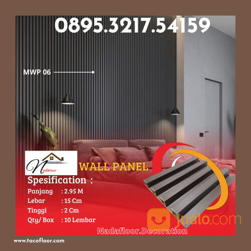 Wallpanel WPC Hiasan Dinding Backdrop Motif Kayu Tebal 20 mm di Kota ...