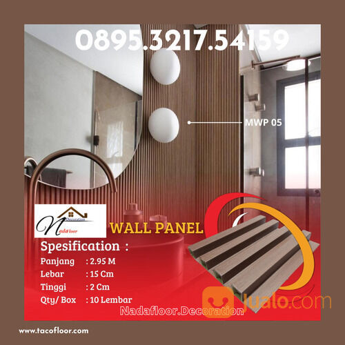 Wallpanel WPC Hiasan Dinding Backdrop Motif Kayu Tebal 20 mm di Kota ...