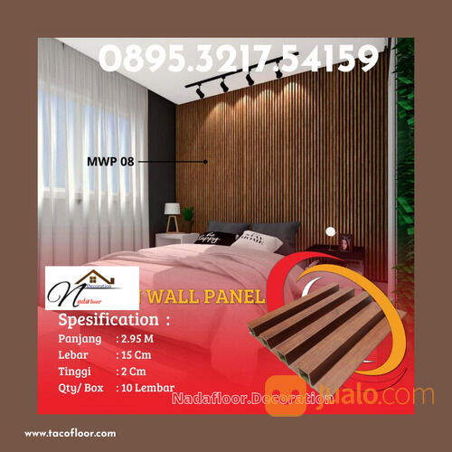 Wallpanel WPC Hiasan Dinding Backdrop Motif Kayu Tebal 20 mm di Kota ...