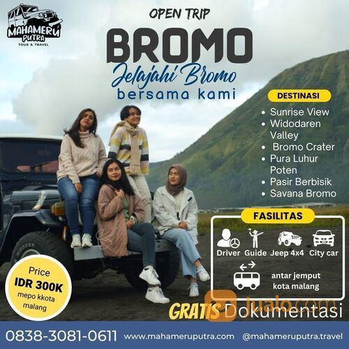 Open Trip Murah ke Gunung Bromo - Fasilitas Lengkap & Terjamin di Kota ...