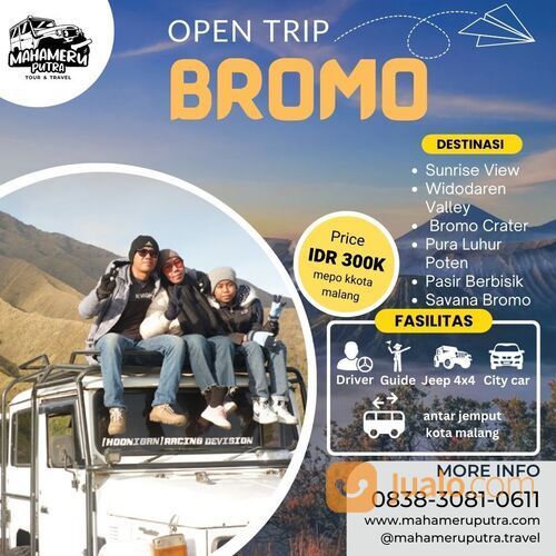 Open Trip Murah ke Gunung Bromo - Fasilitas Lengkap & Terjamin di Kota ...