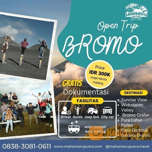 Open Trip Murah ke Gunung Bromo - Fasilitas Lengkap & Terjamin di Kota ...