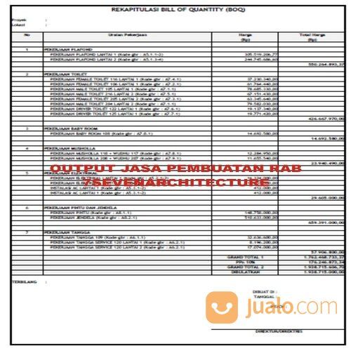 Jasa Hitung RAB Bangunan di Kota Jakarta Pusat, DKI Jakarta | Jualo.com