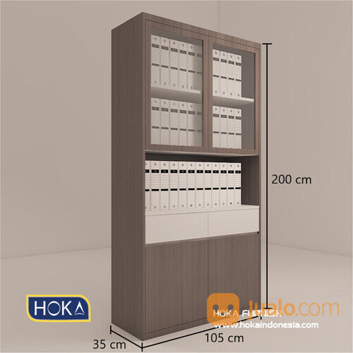 Lemari file | berkas minimalis | HFH066 | HOKA Indonesia di Kota ...