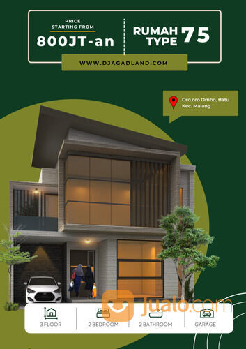 Rumah Villa Murah Batu D'jagad Land di Kota Batu, Jawa Timur | Jualo.com