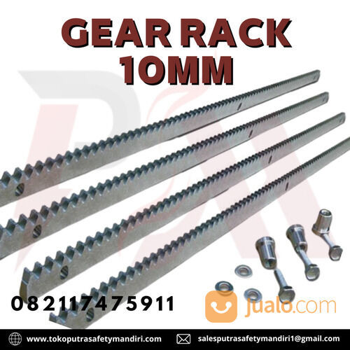 GEAR RACK REL PINTU SLIDING GATE GERBANG GESER OTOMATIS 10MM PAJANG 1 ...